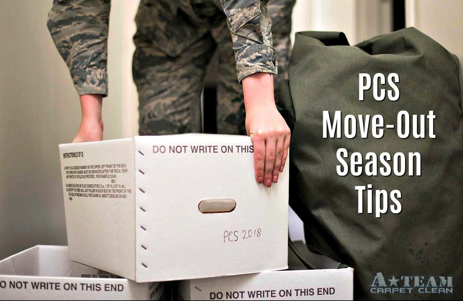 PCS Move-Out Season Tips - A-Team Carpet Clean
